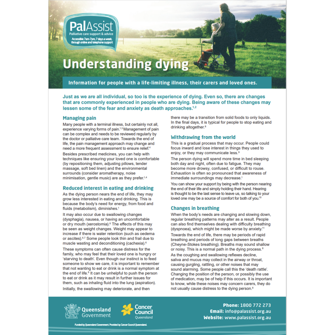 Understanding Dying Factsheet (PDF Download) – PalAssist